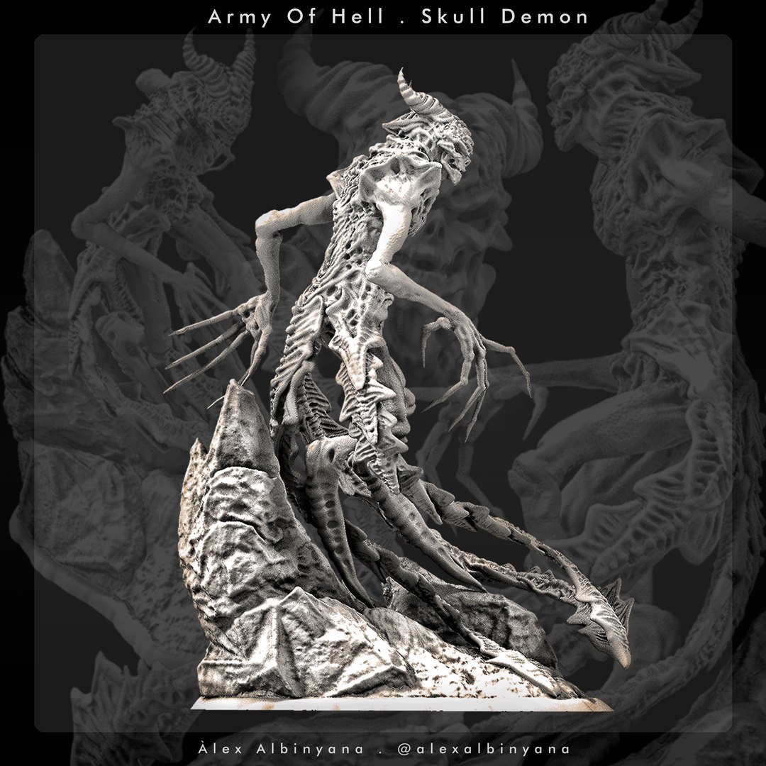- skull demon print 3D model - TurboSquid 1254283