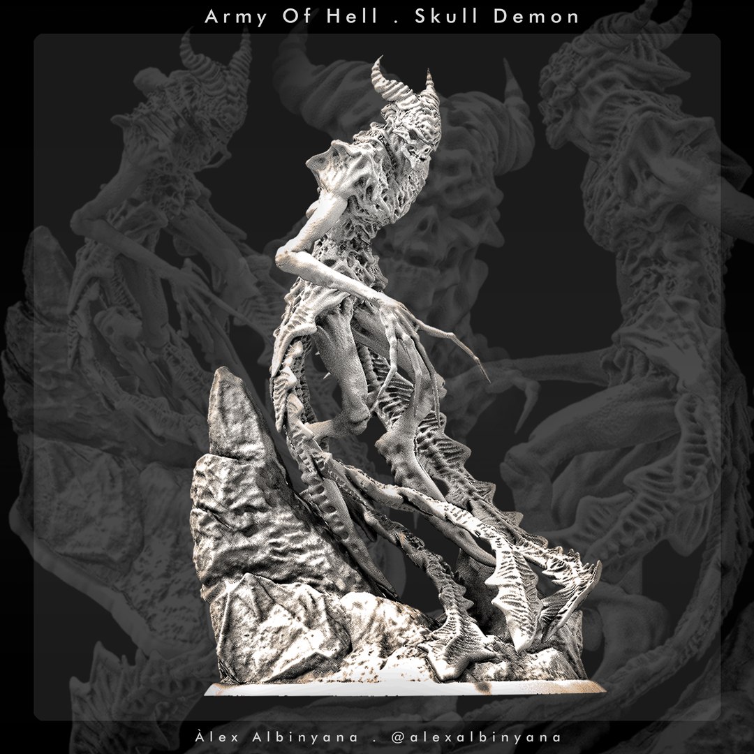 - skull demon print 3D model - TurboSquid 1254283