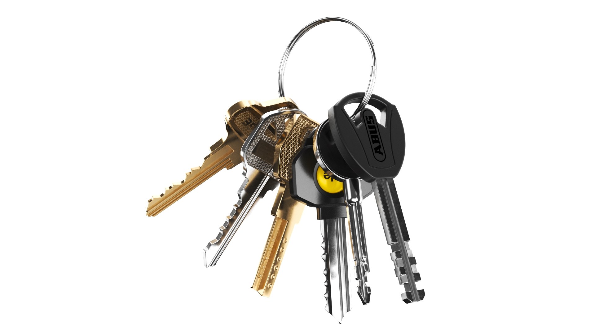 3D Detailed Two Key Rings Model - TurboSquid 2272867