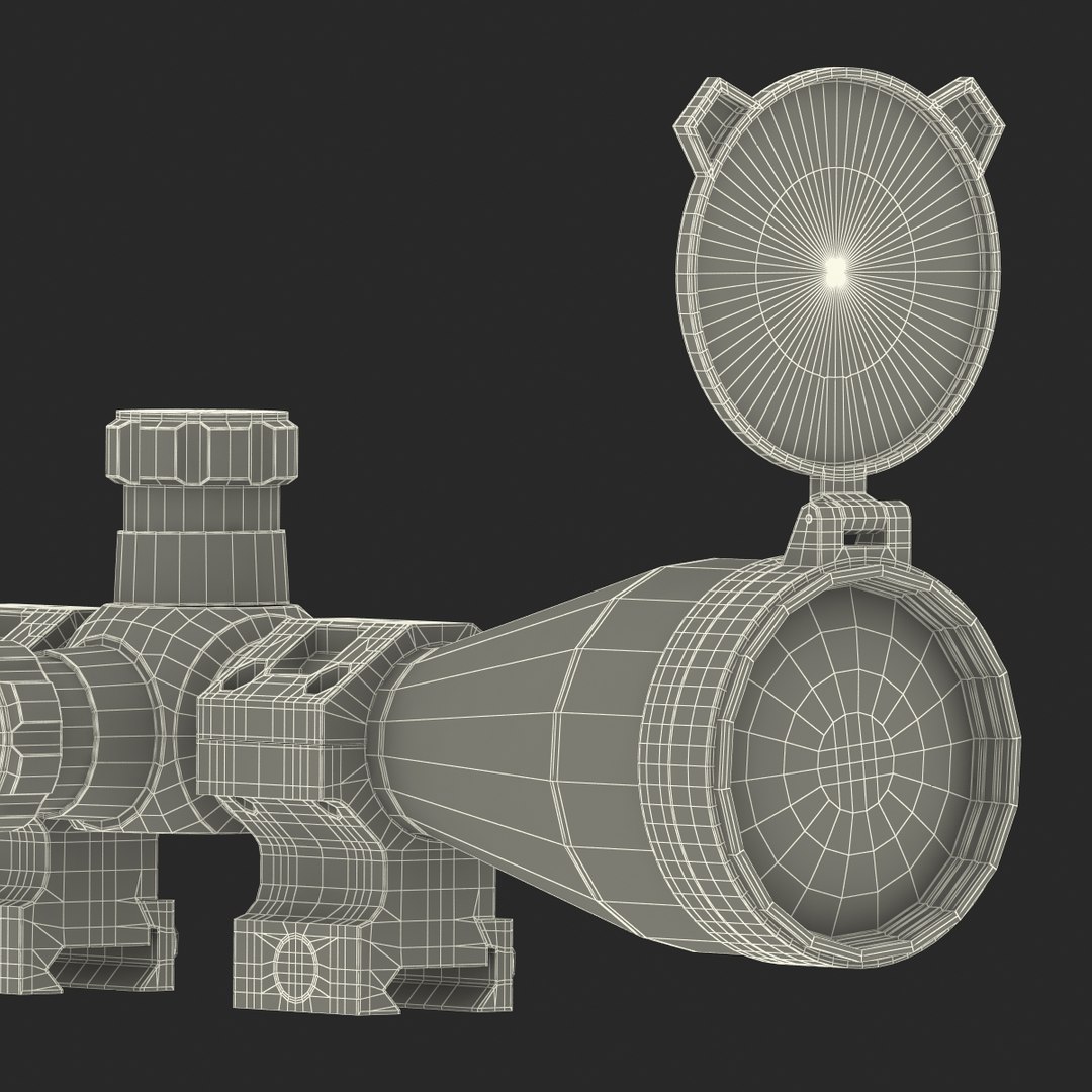 professional military scope 3d model