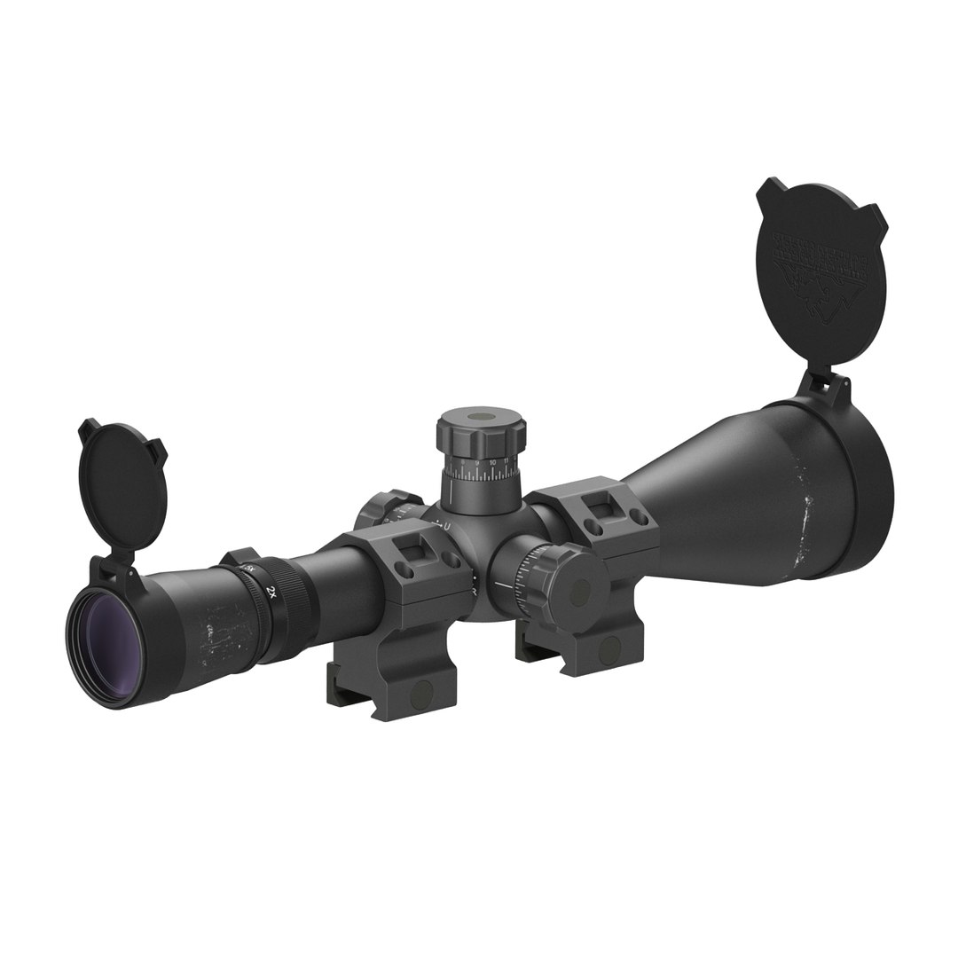 Professional Military Scope 3d Model