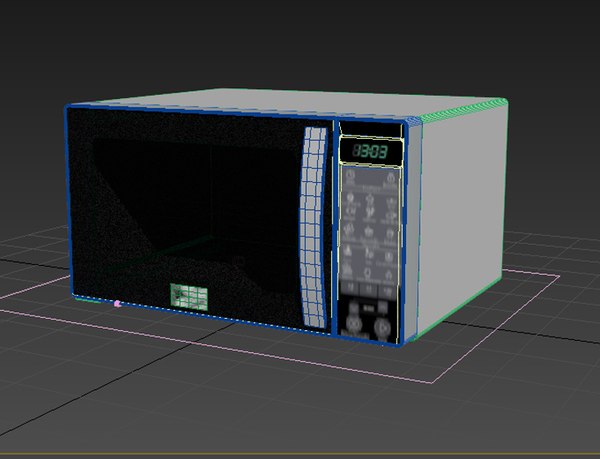 microwave 3d model