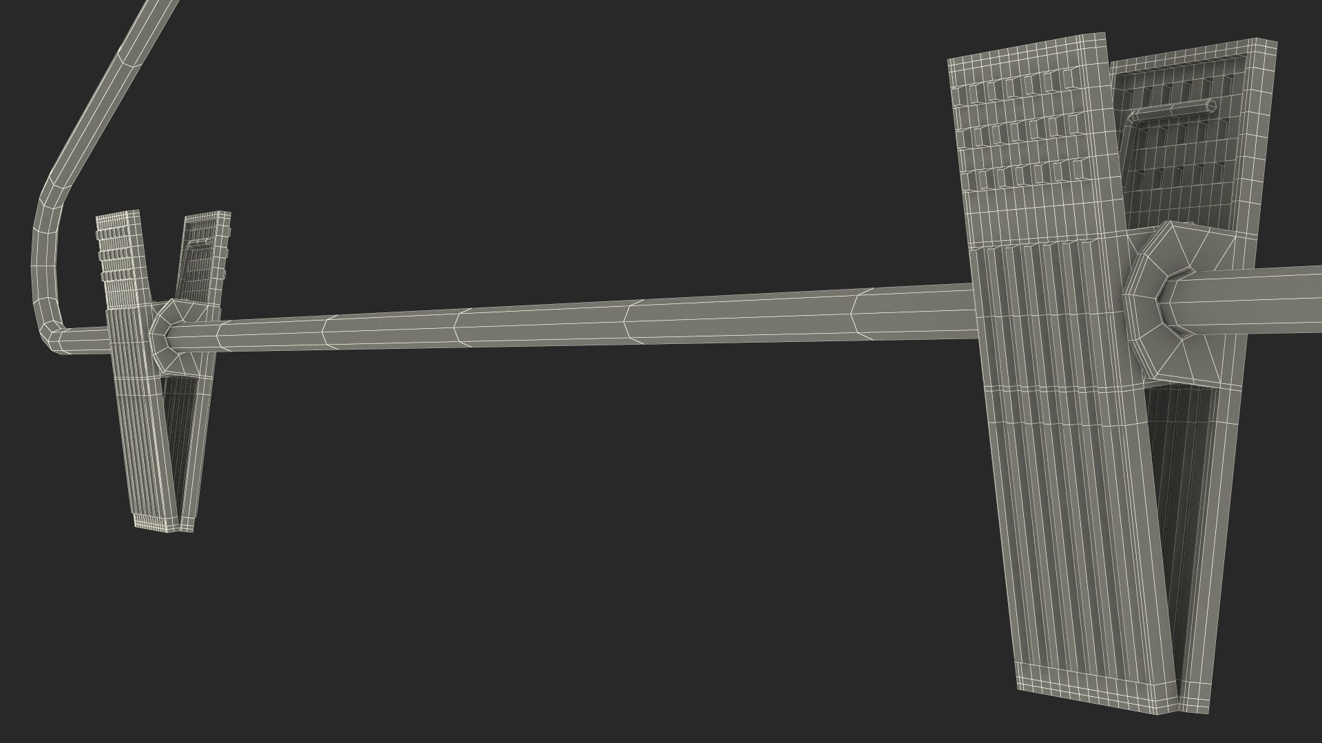 Metal Hanger With Pant Clips 3D - TurboSquid 2207157