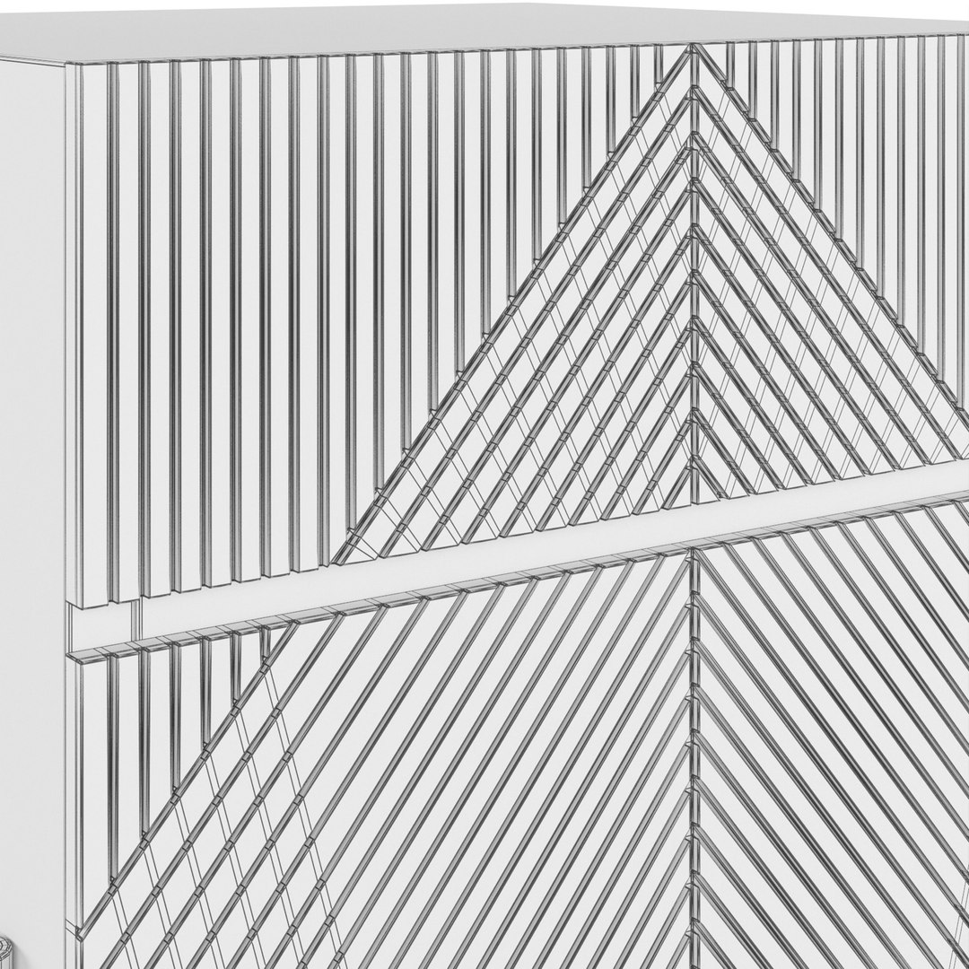 3D Lodge Bedside Table Model - TurboSquid 2136275