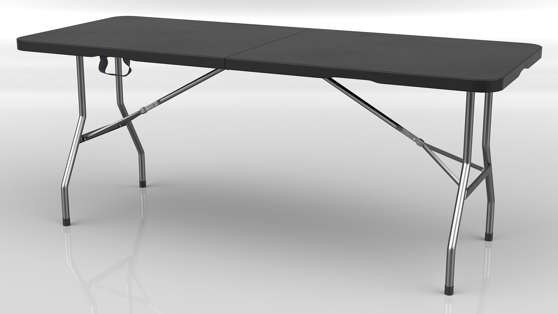 Deluxe Folded Table Black Model - TurboSquid 2104038