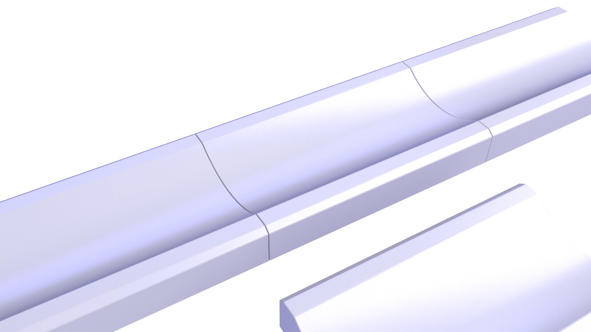 Concrete Saucer Drainage Trough Channel 14 Model - TurboSquid 1979934