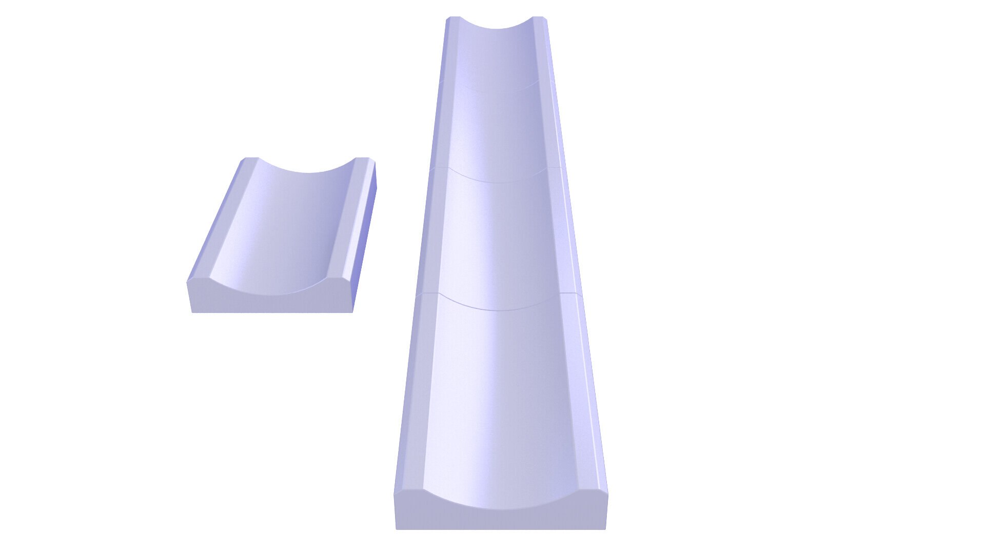Concrete Saucer Drainage Trough Channel 14 Model - TurboSquid 1979934