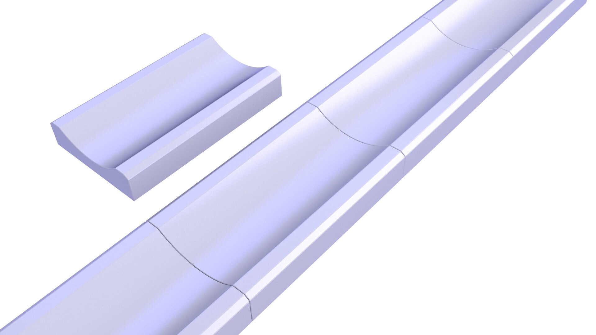 Concrete Saucer Drainage Trough Channel 14 Model - TurboSquid 1979934