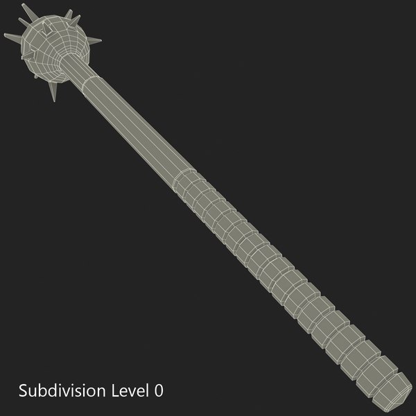3d morning star mace model