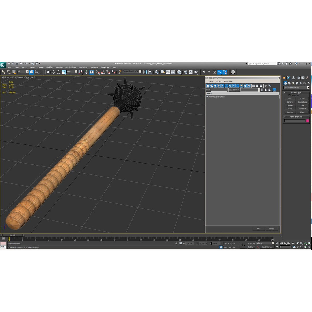 3d Morning Star Mace Model