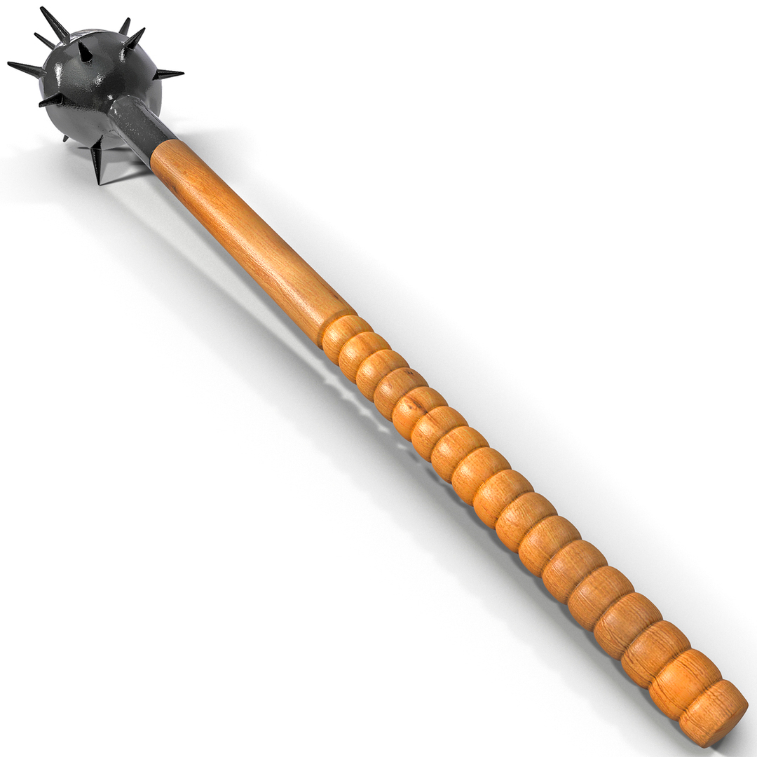 3d morning star mace model