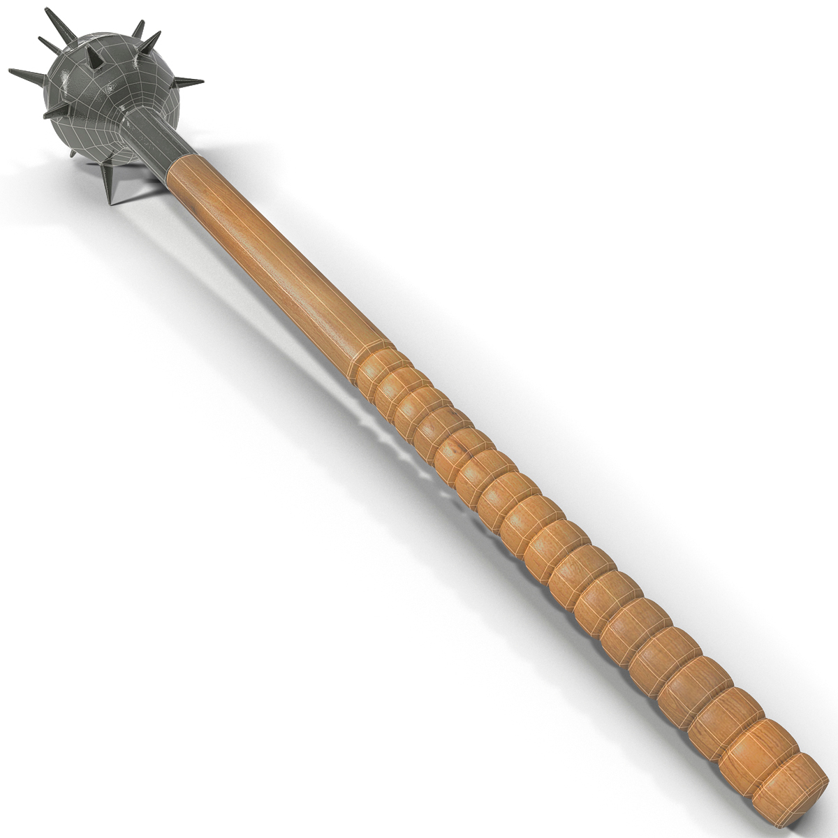 3d morning star mace model