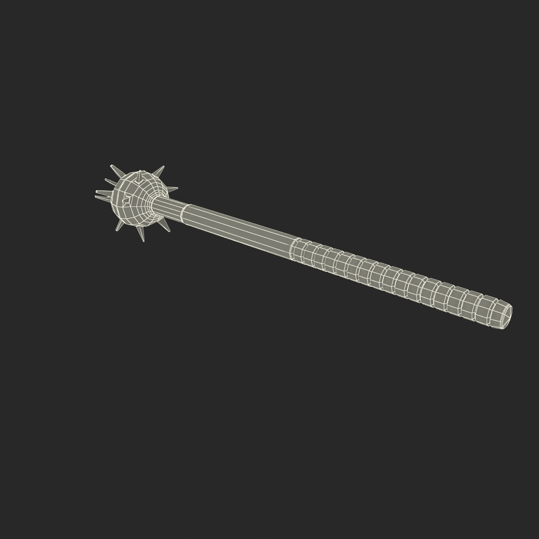 3d Morning Star Mace Model
