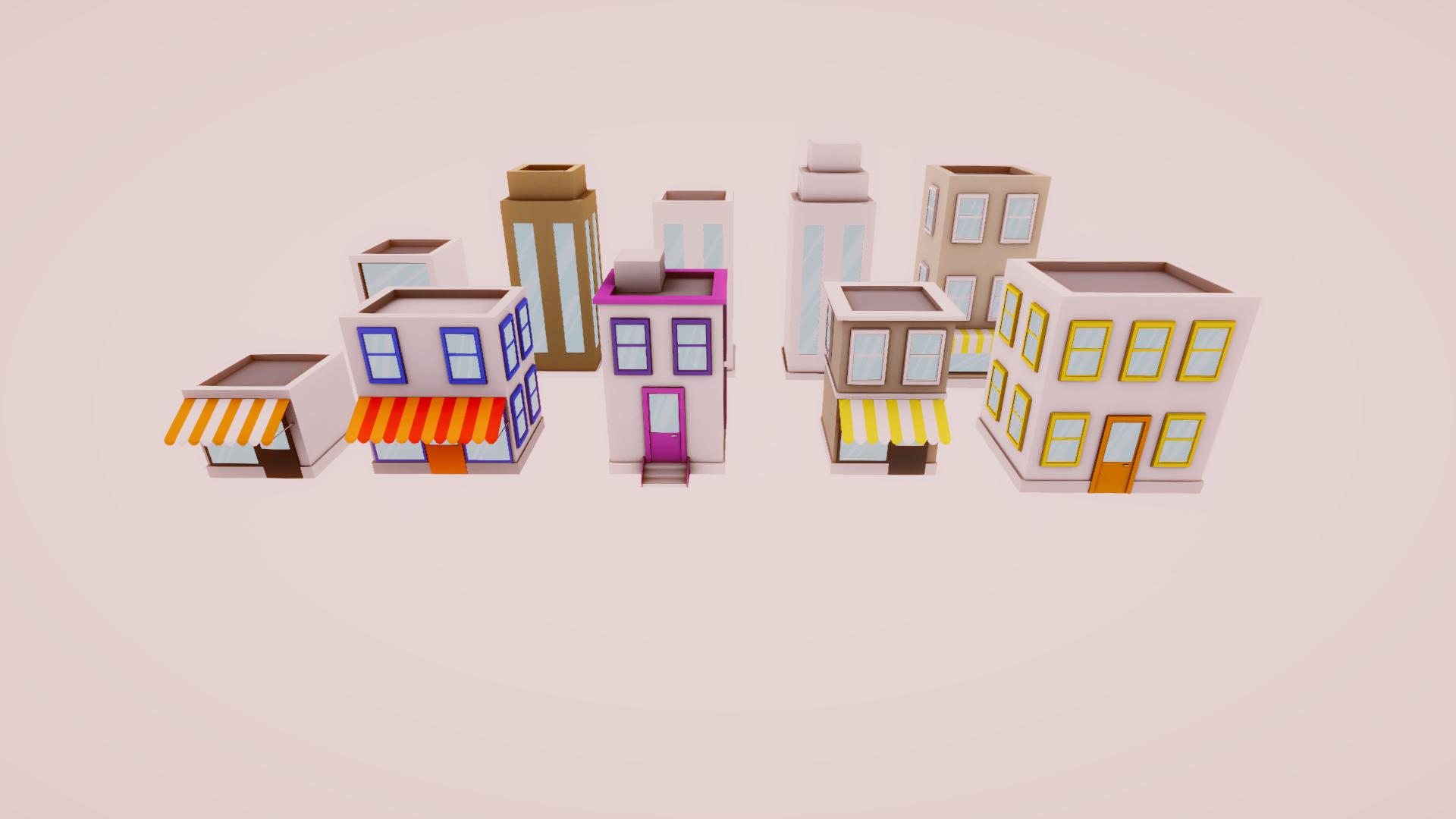 Building Cartoon 3D Model - TurboSquid 1686405