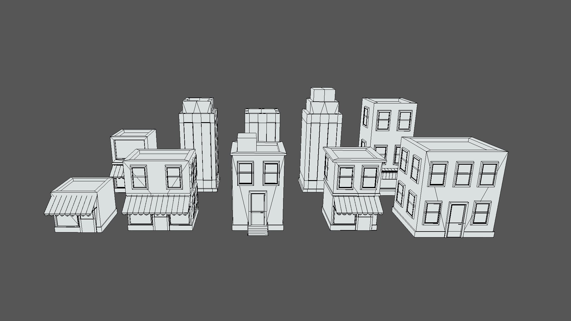 Building Cartoon 3D Model - TurboSquid 1686405