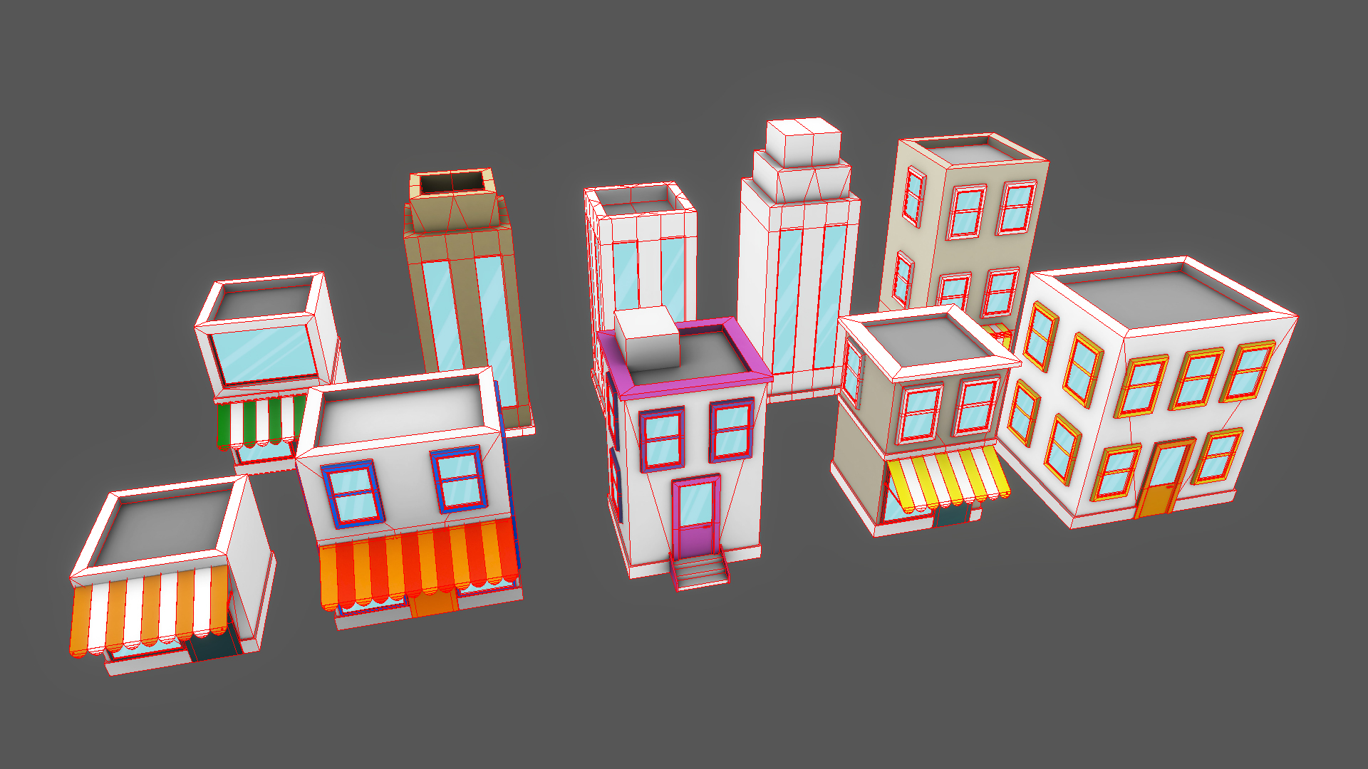 Building cartoon 3D model - TurboSquid 1686405