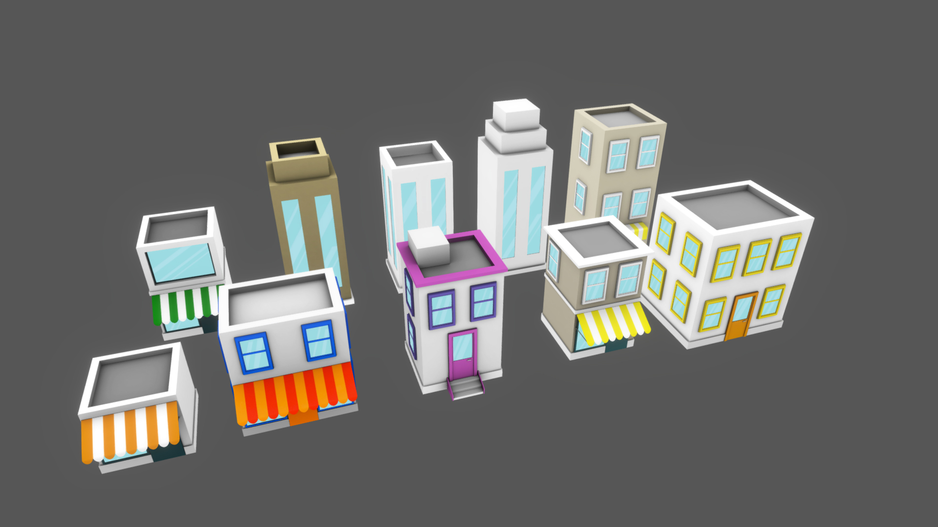 Building cartoon 3D model - TurboSquid 1686405