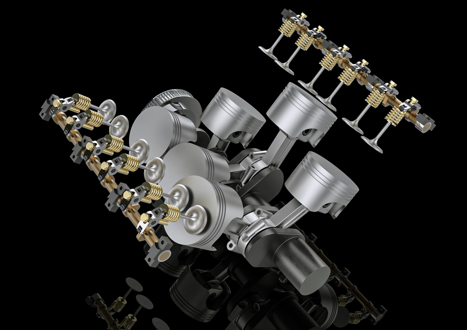 V6 Engine 3D - TurboSquid 1815028