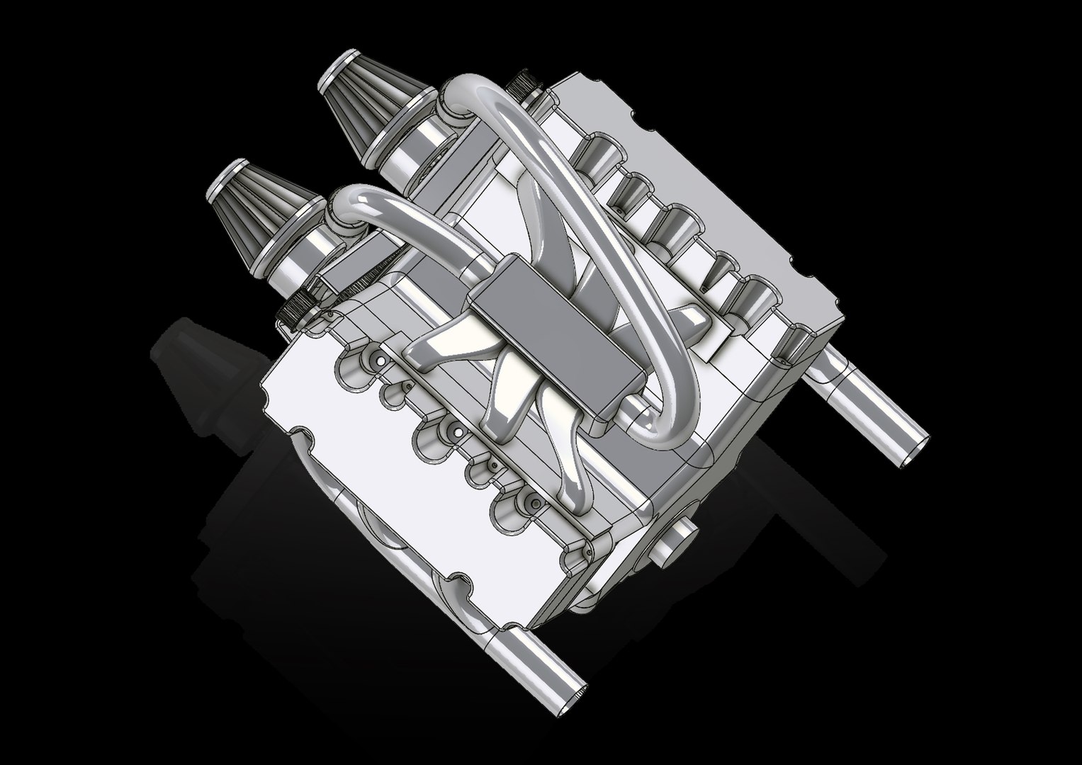 V6 Engine 3D - TurboSquid 1815028