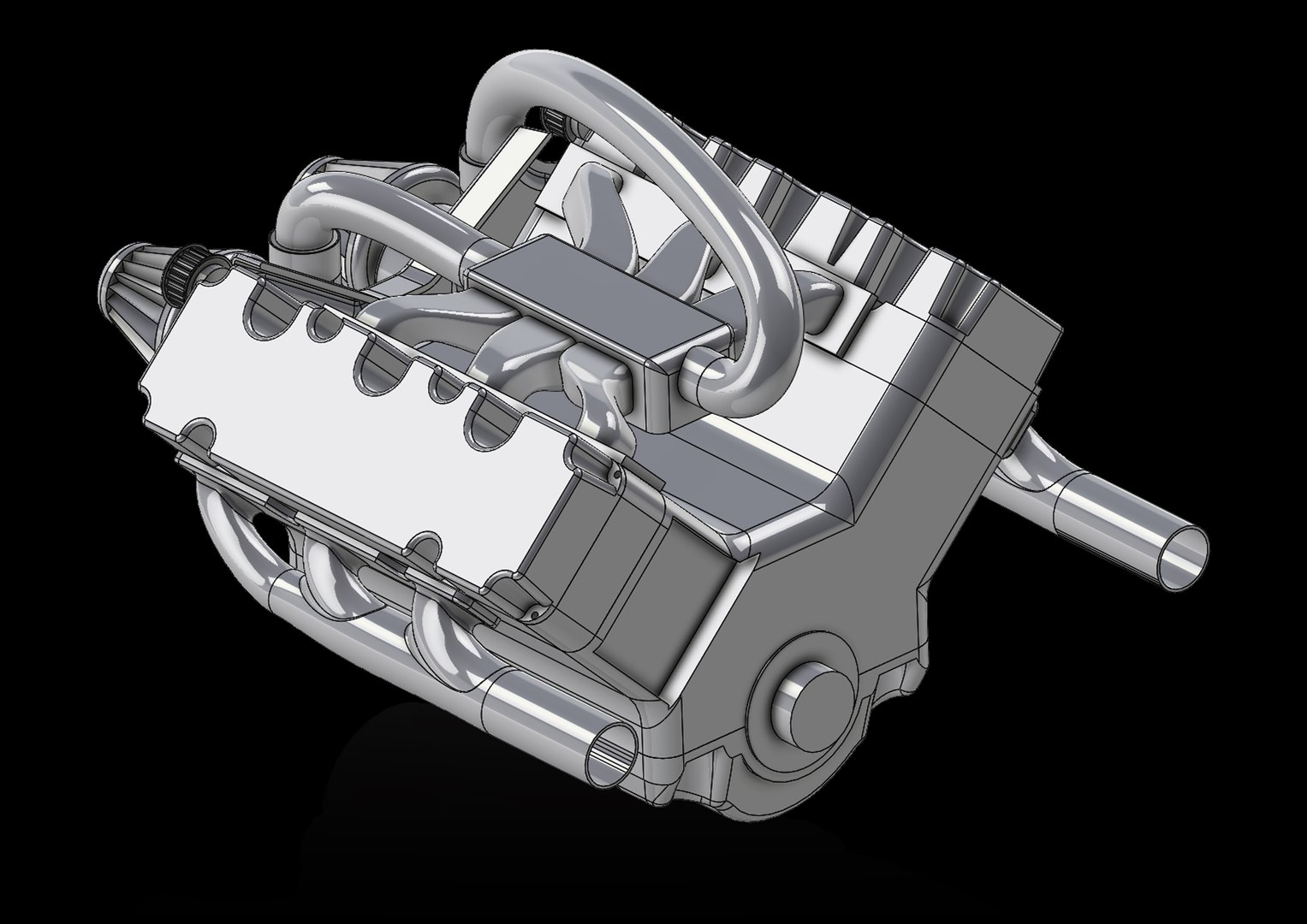 V6 Engine 3D - TurboSquid 1815028