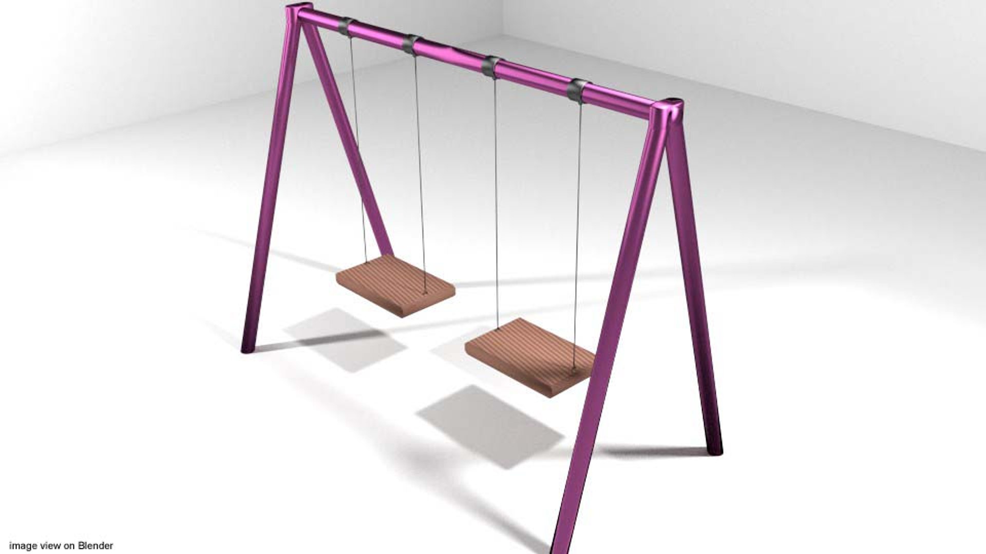 3d playground swing ground