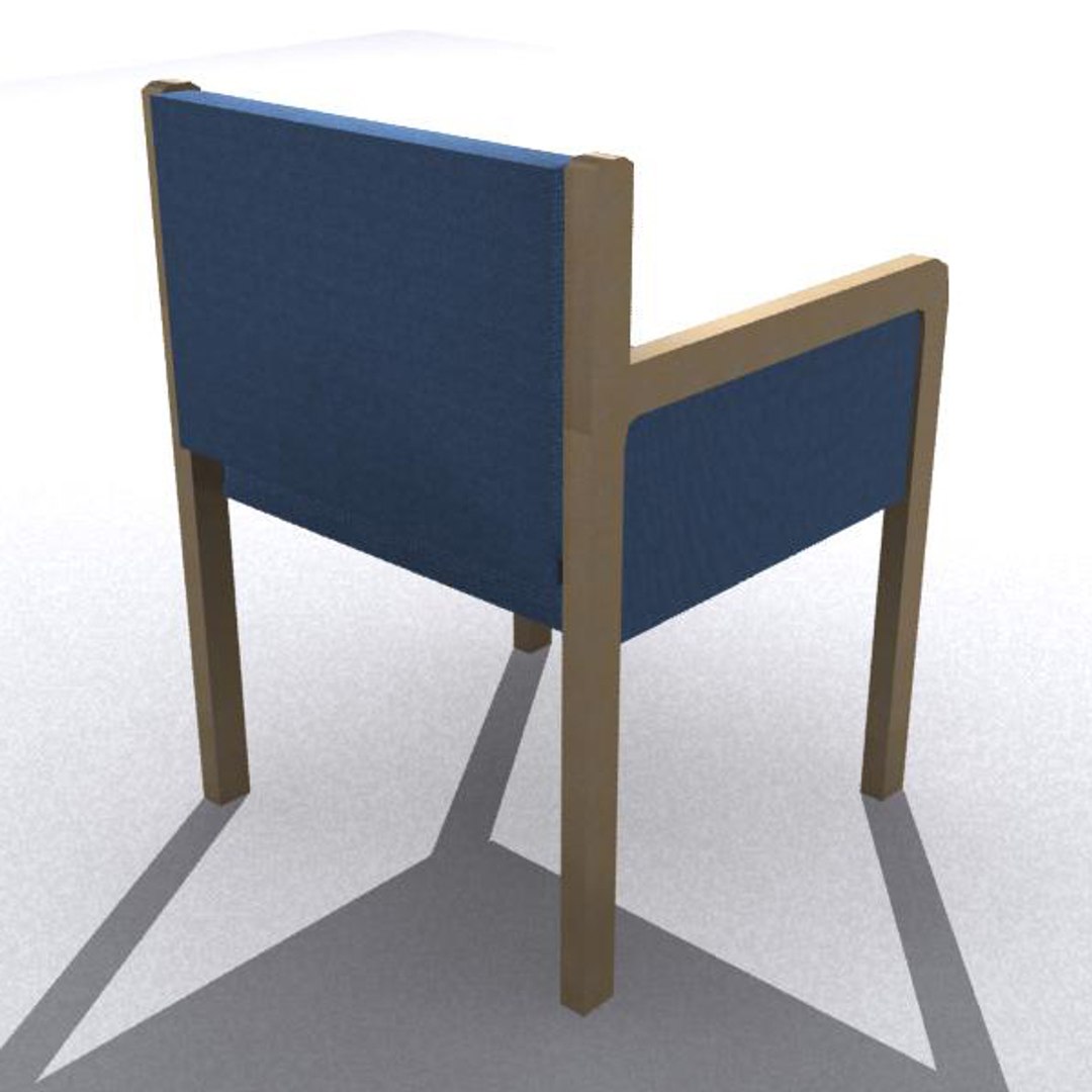 chair library office 3d model