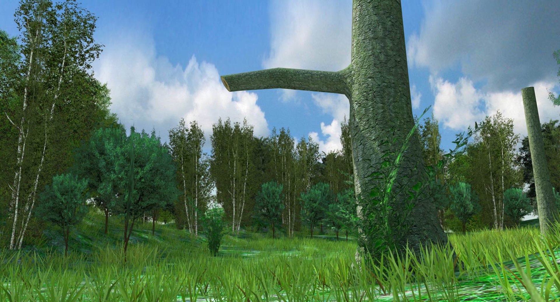 3d Meadow Ready Games Forest Model