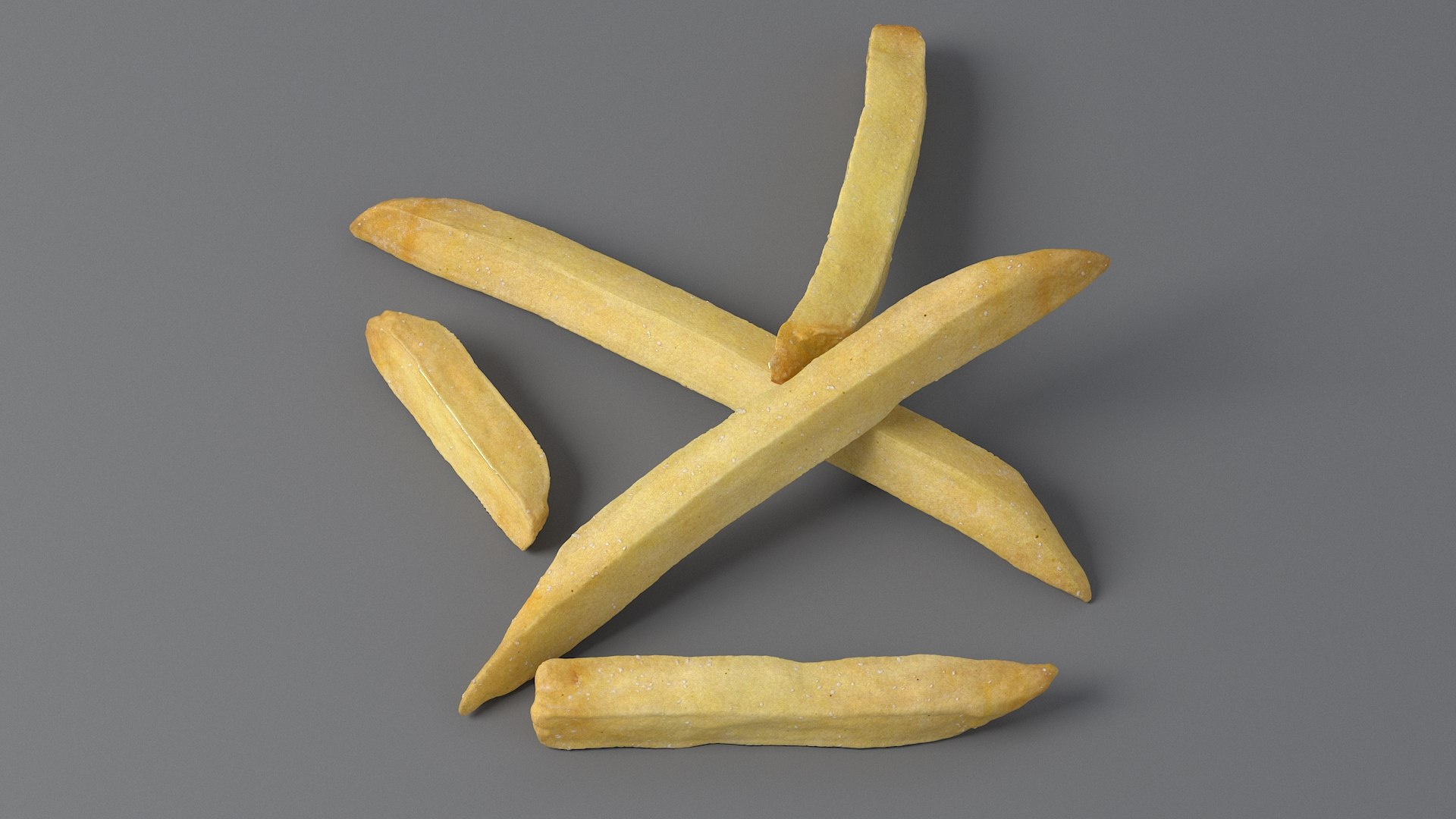 3D Realistic French Fries Model - TurboSquid 1812553