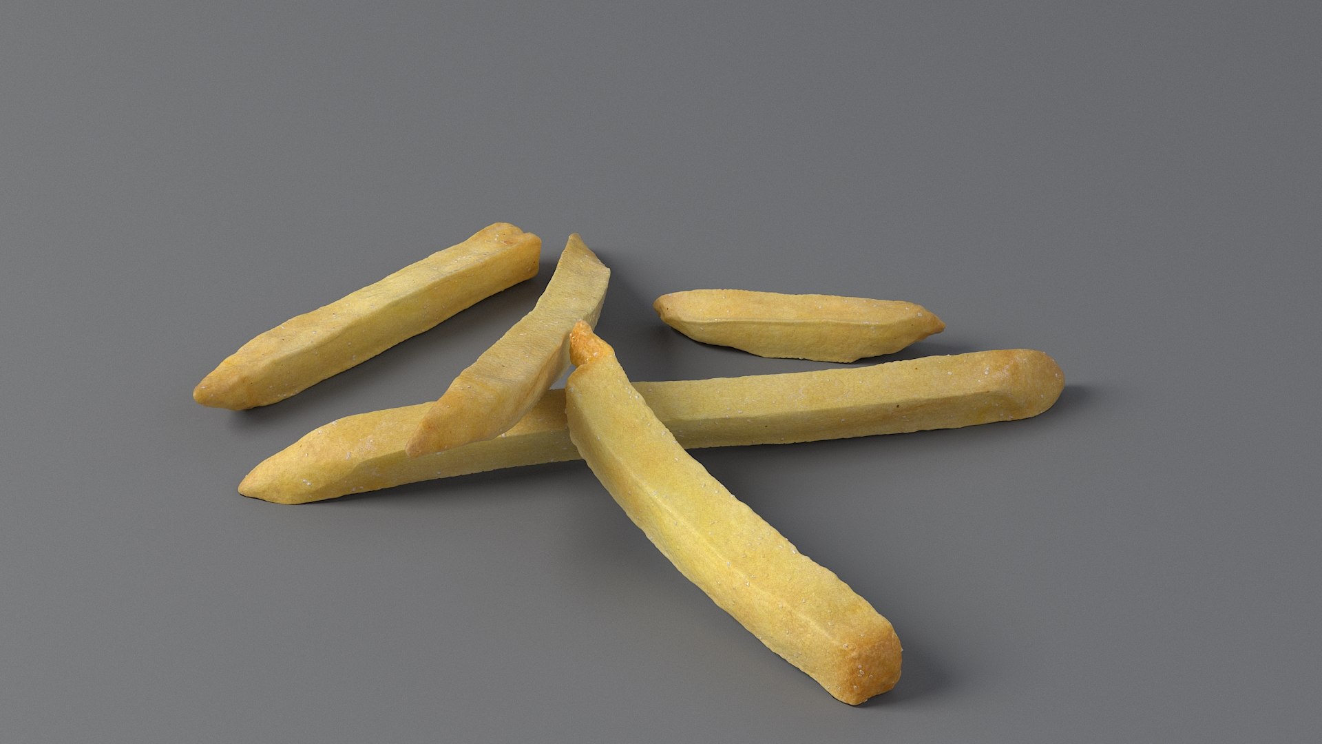 3D Realistic French Fries Model - TurboSquid 1812553