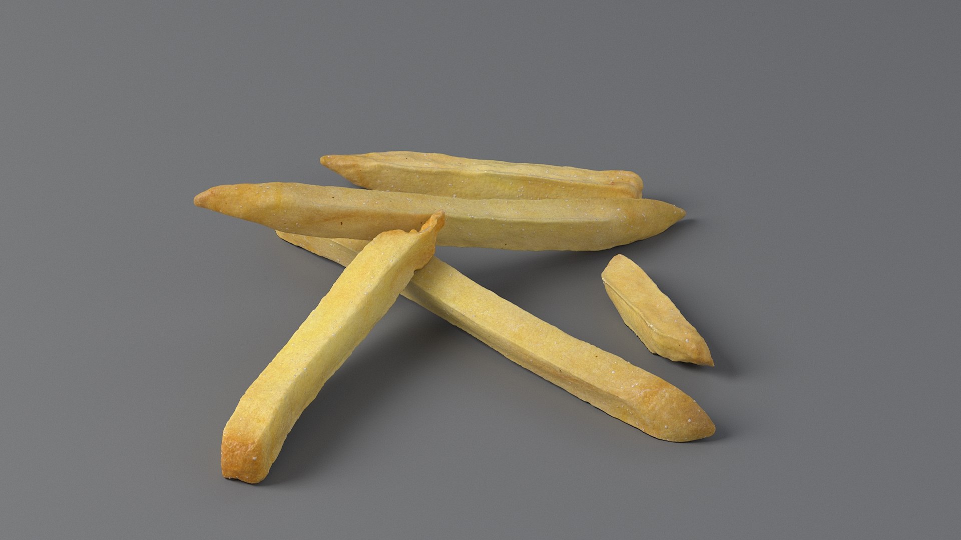 3D Realistic French Fries Model - TurboSquid 1812553