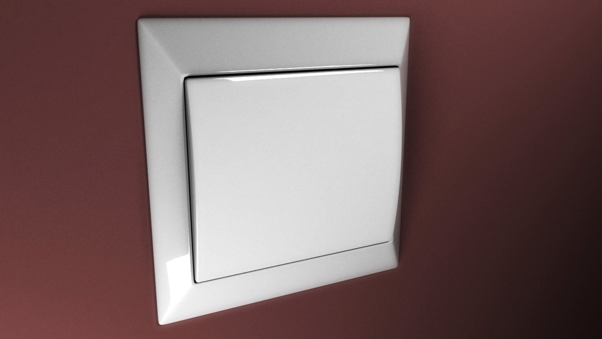 simple light switch 3d model