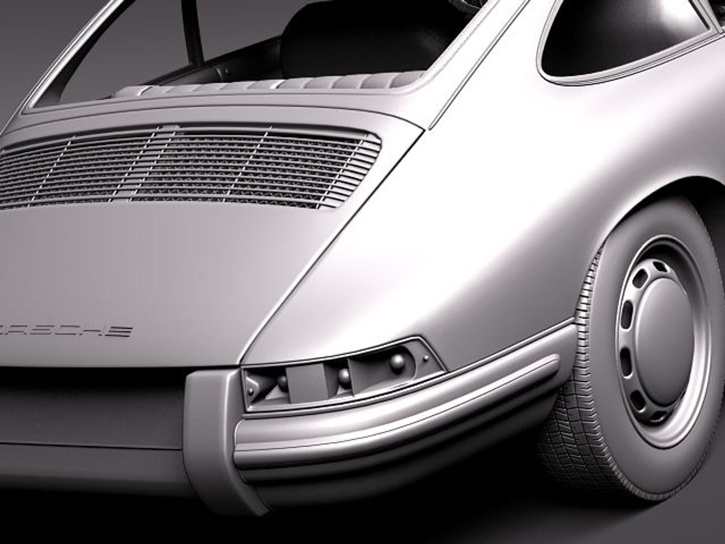 3d porsche 901 1964 classic