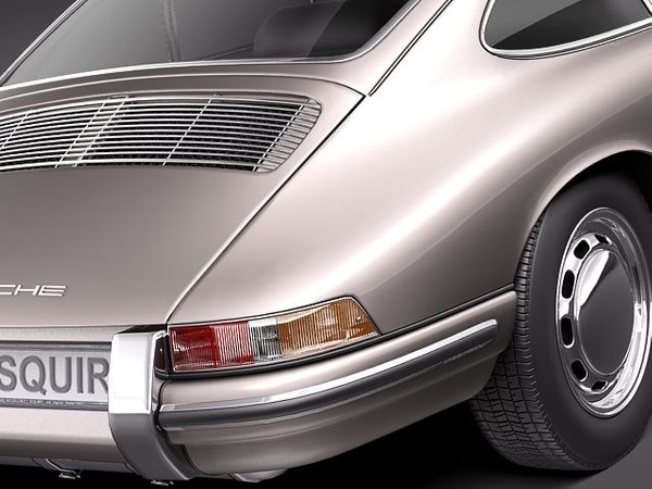 3d porsche 901 1964 classic