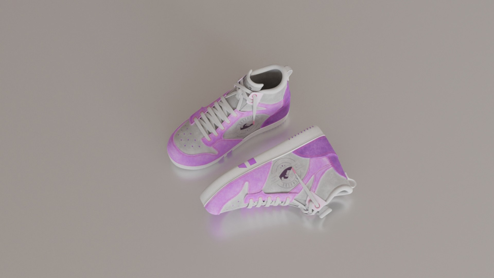 3D High Top Sneakers - TurboSquid 2173227