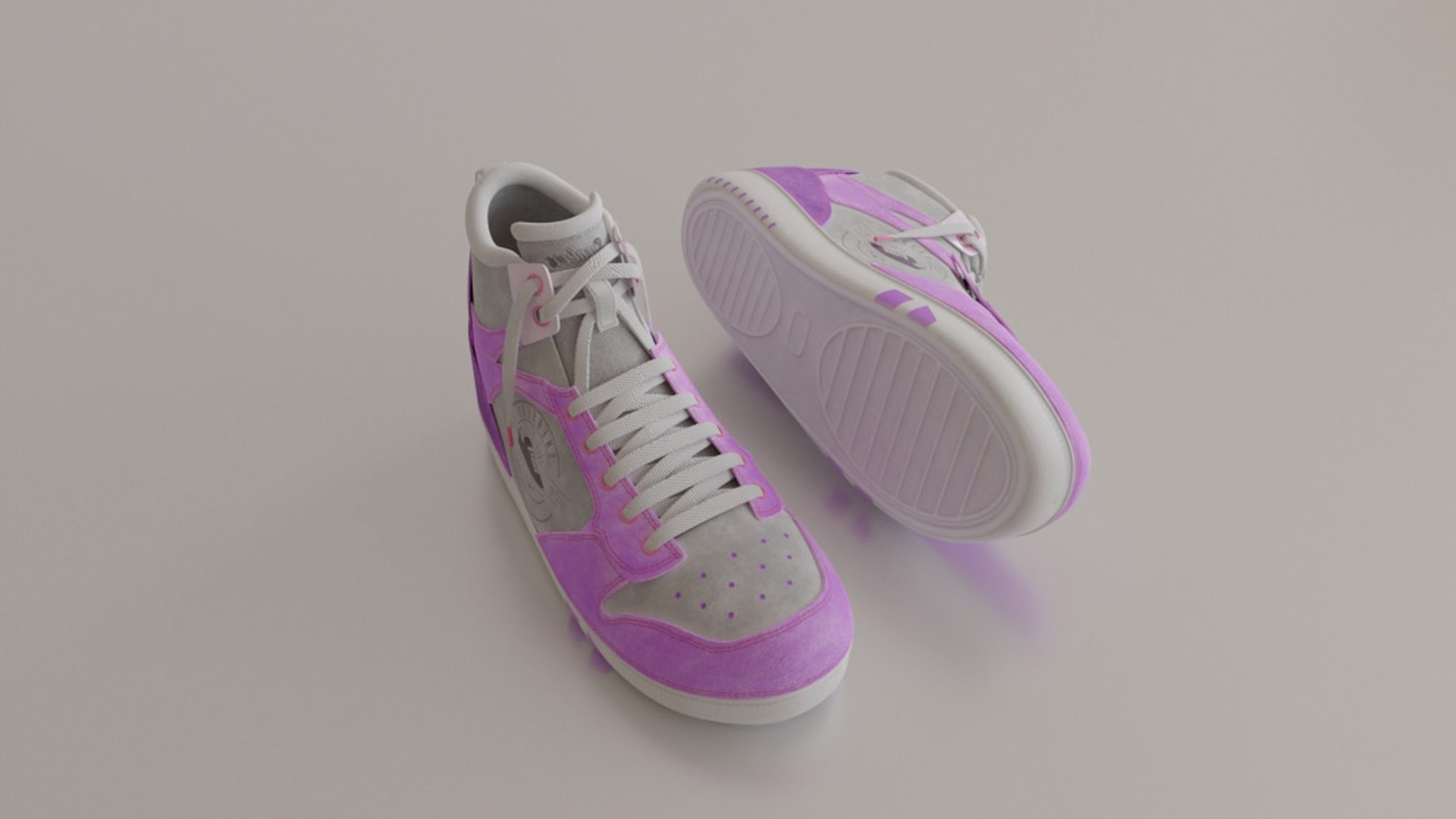 3D High Top Sneakers - TurboSquid 2173227