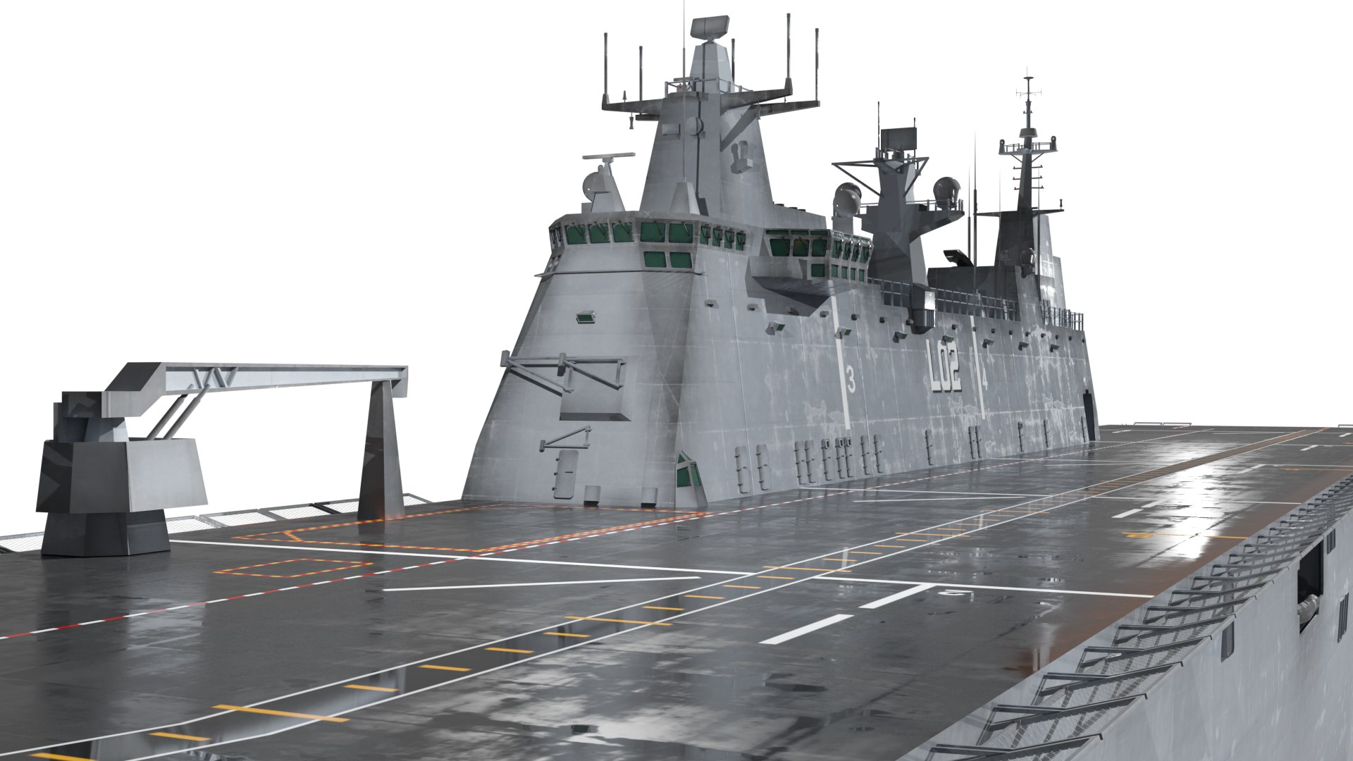 HMAS Canberra Game Ready Model 3D Model - TurboSquid 2373101