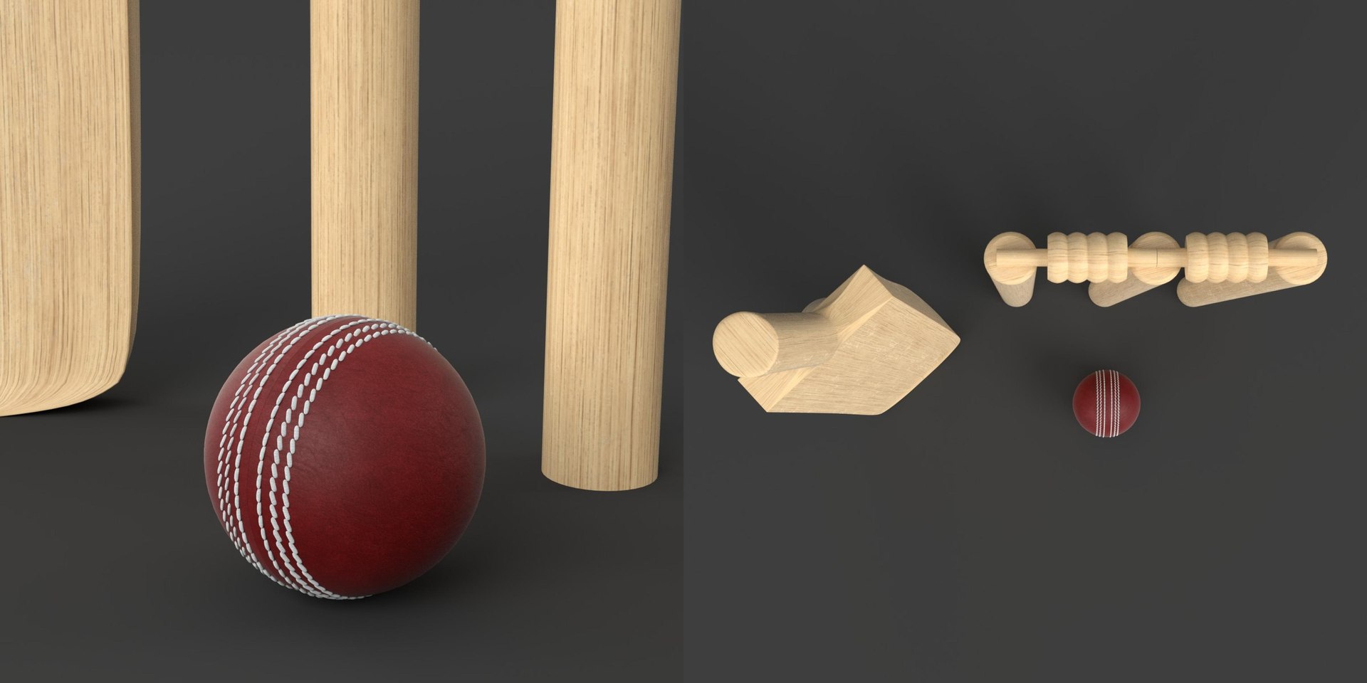 Cricket Set Model - TurboSquid 1473857