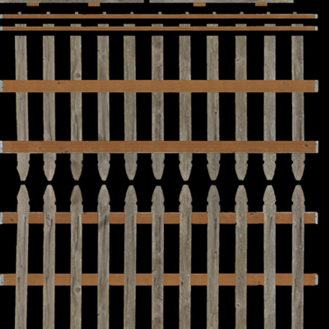 picket fence 3d model
