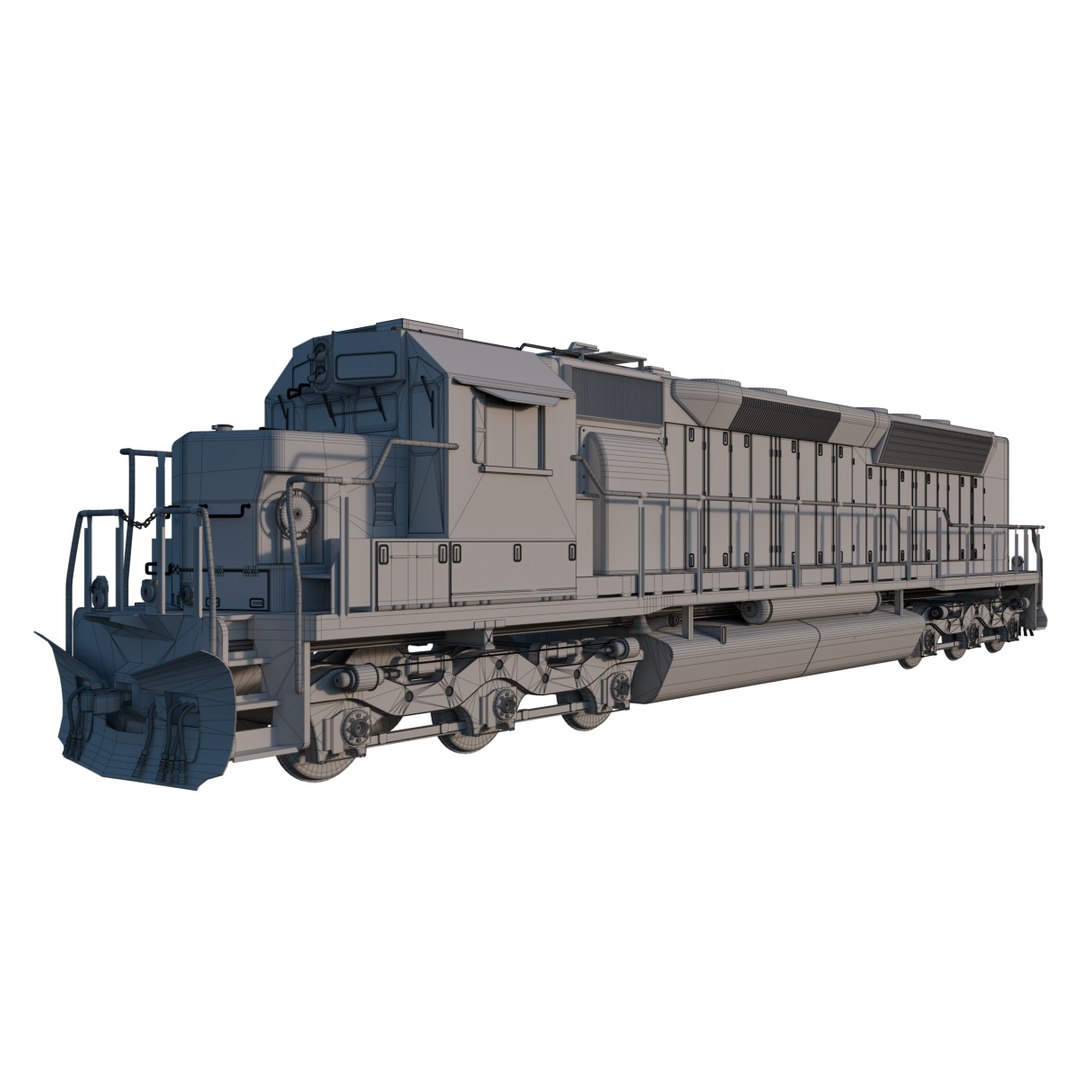 Emd Sd40m-2 3D Model - TurboSquid 1266059
