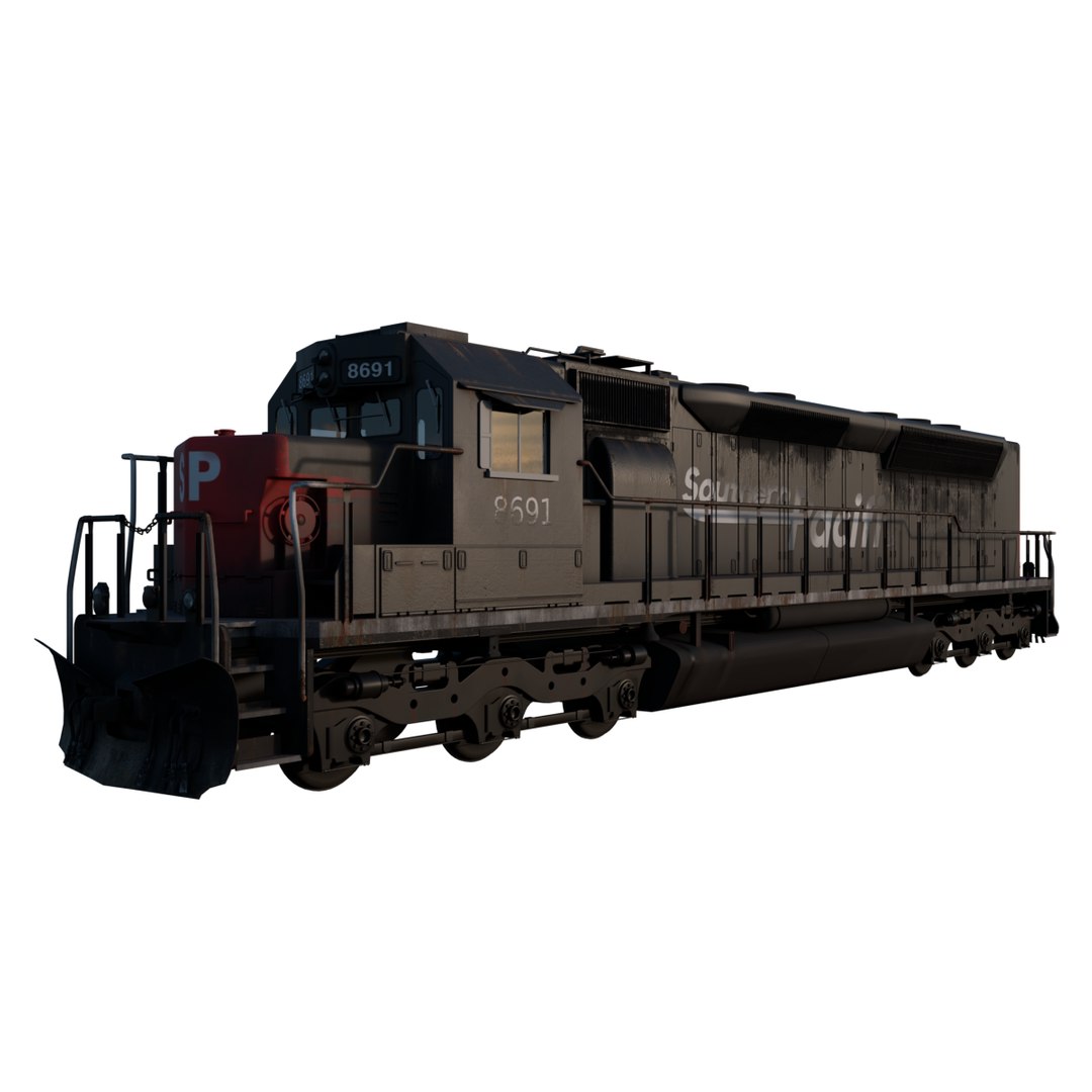 Emd Sd40m-2 3D Model - TurboSquid 1266059