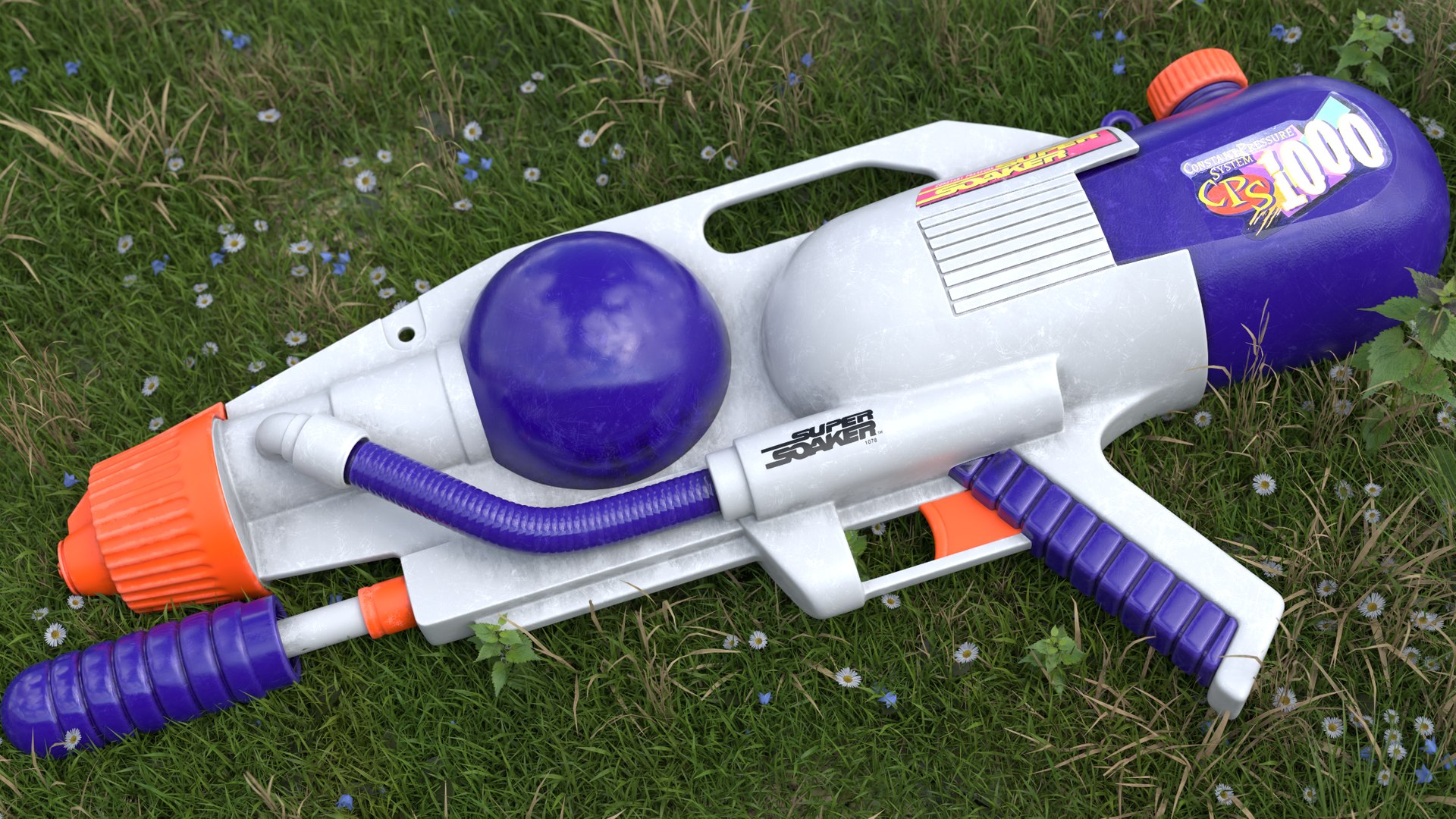 CPS1000 Super Soaker Water Gun 3D Model - TurboSquid 2397832