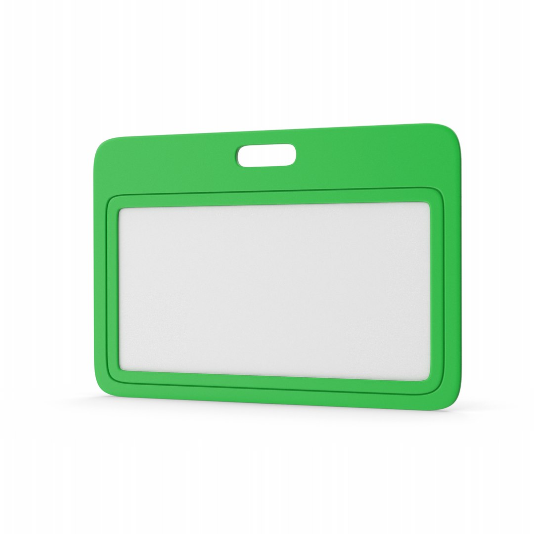 3D Green ID Badge Model - TurboSquid 2031488