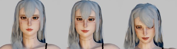 Mahito Girl Game Ready Modular Character 3D - TurboSquid 1810698