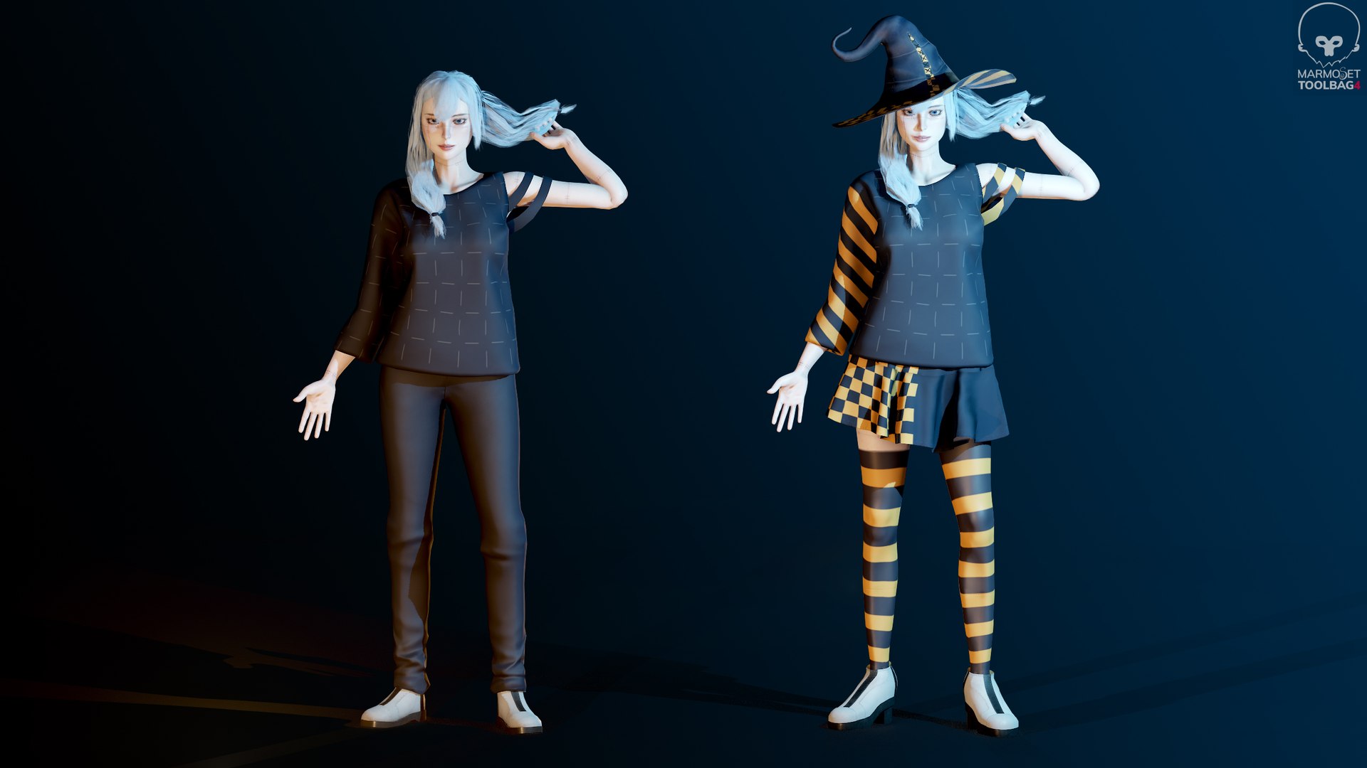 Mahito Girl Game Ready Modular Character 3D - TurboSquid 1810698