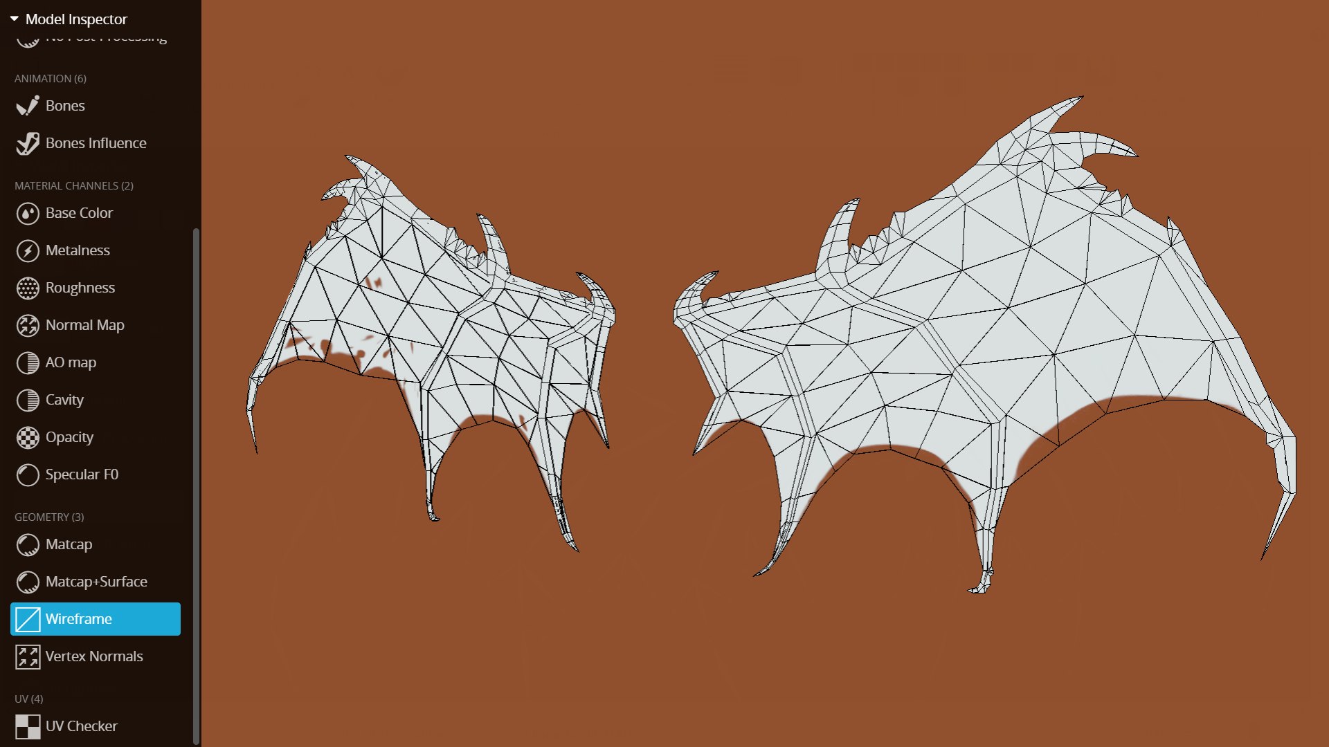 3D Low Poly Animated Dark Terror Wings - TurboSquid 1815949