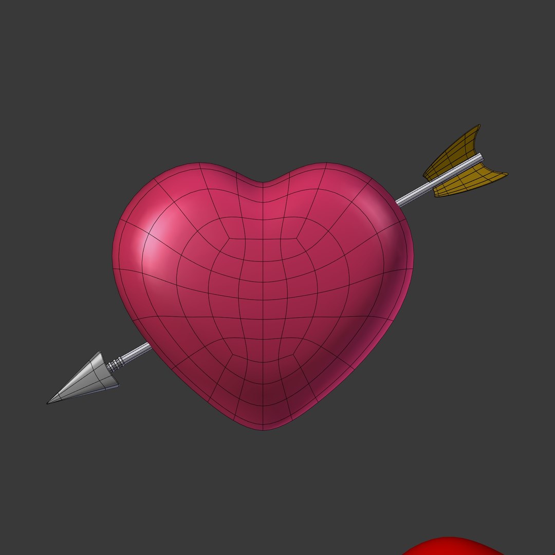 3D Hearts Icons Model - TurboSquid 1292381