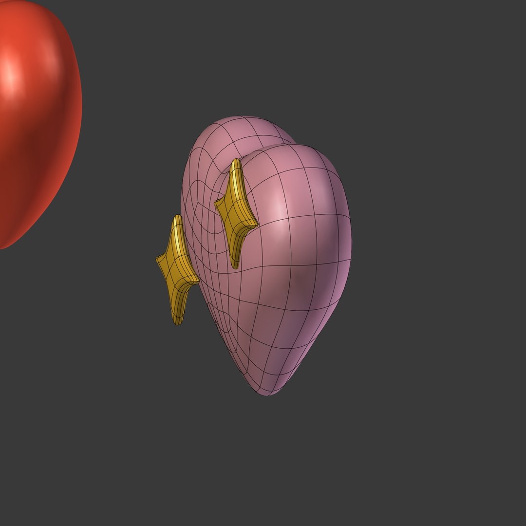 3D Hearts Icons Model - TurboSquid 1292381
