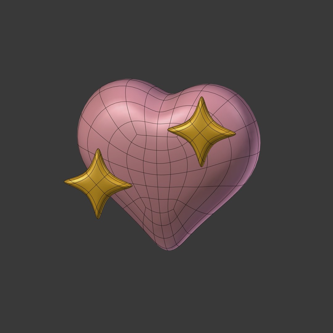 3D Hearts Icons Model - TurboSquid 1292381