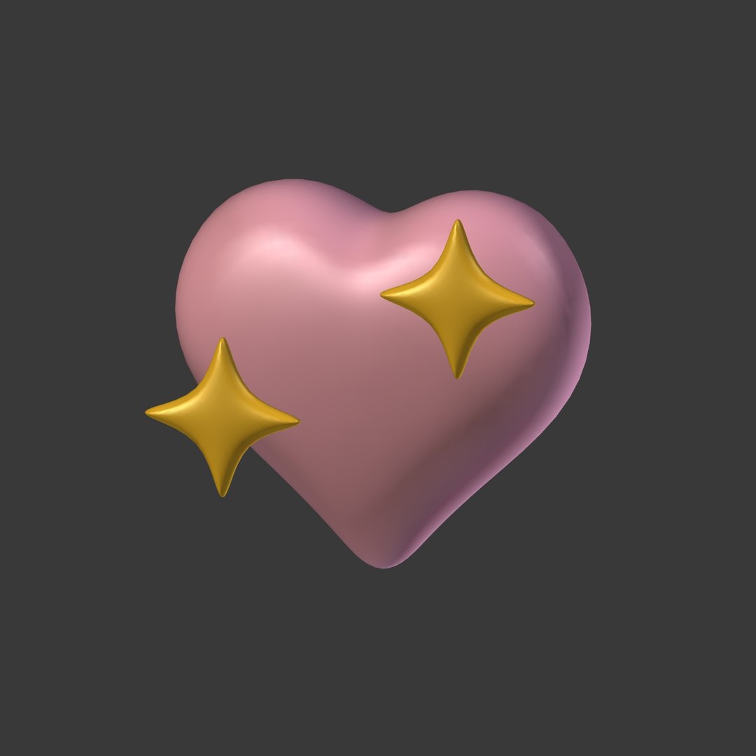 3D Hearts Icons Model - TurboSquid 1292381