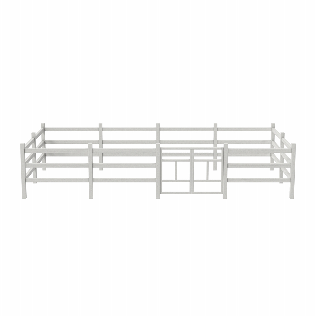 White Fence 3D Model - TurboSquid 2057509